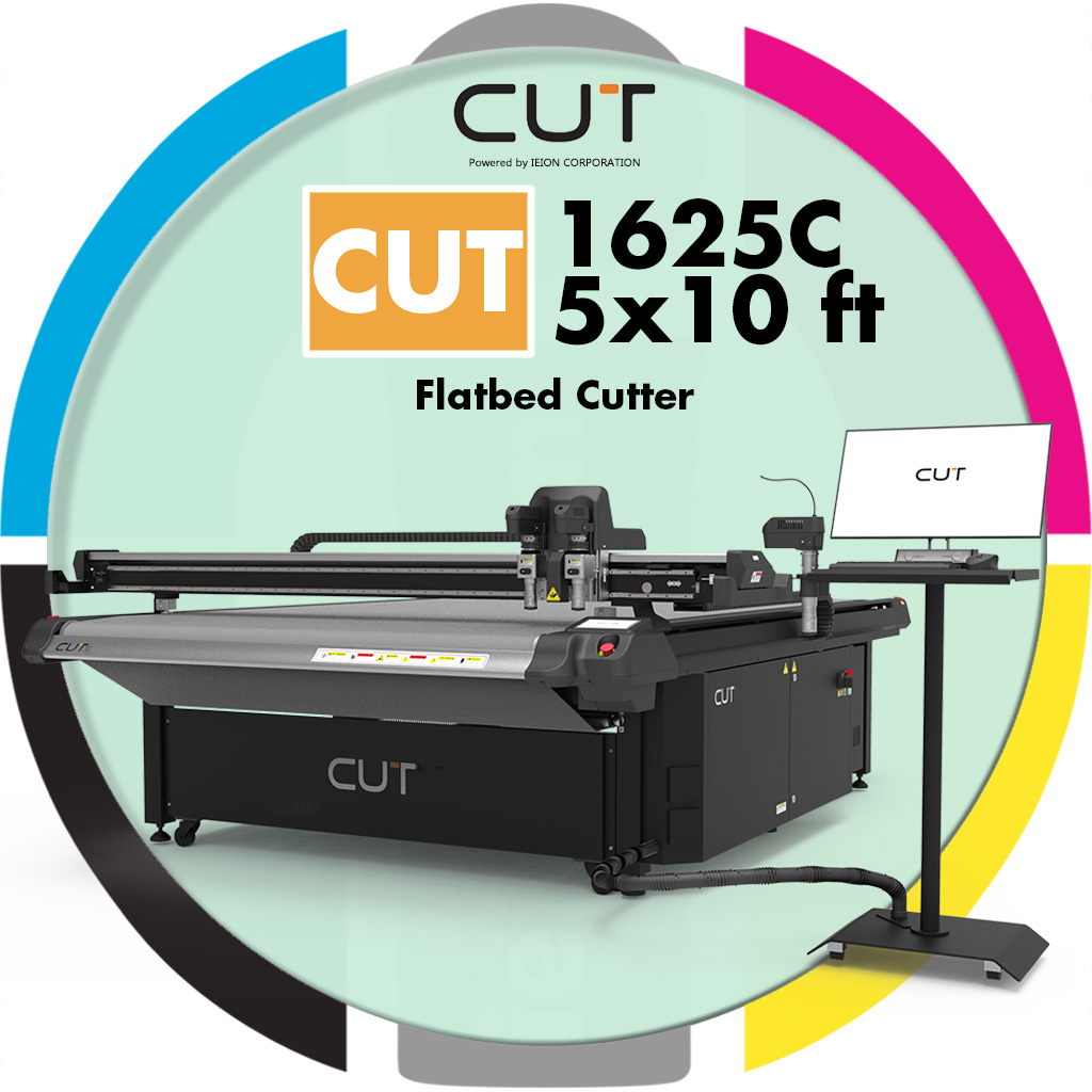 CUT 1625C 5 x 10 ft Flatbed Cutter